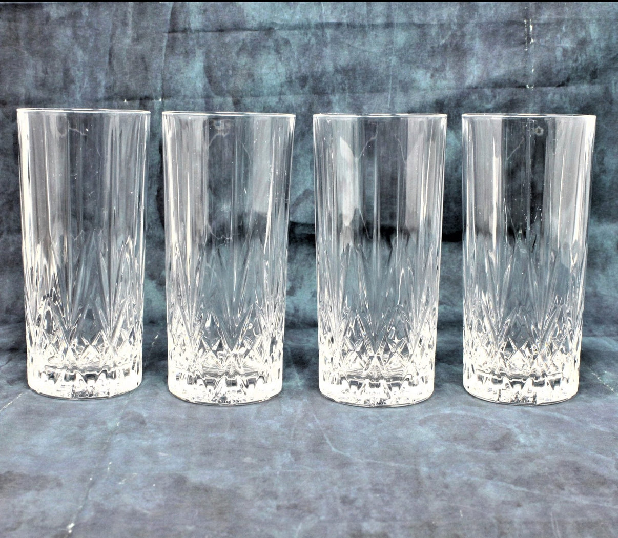 Glasses, Cocktail / Highball, Oneida, Capri Lucia Crystal, Italy, Set ...